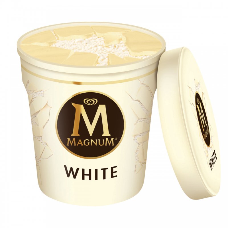 Algida παγωτό Magic Crack White κύπελλο με γεύση λευκής σοκολάτας ...