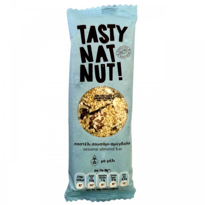 Tasty Nat Nut παστέλι σουσάμι και αμύγδαλο με μέλι - 24hr.gr το ...