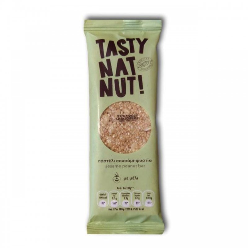 Tasty Nat Nut παστέλι σουσάμι και φυστίκι με μέλι - 24hr.gr το delivery ...